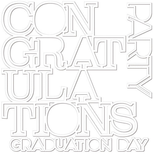 Bella Blvd CONGRATULATIONS Cut-Outs Laser Cut Words – Scrapbooksrus