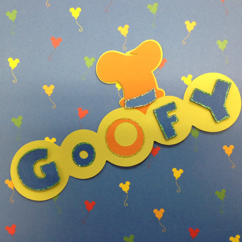 Disney GOOFY BORDER Scrapbook Title ScrapbooksRUs – Scrapbooksrus