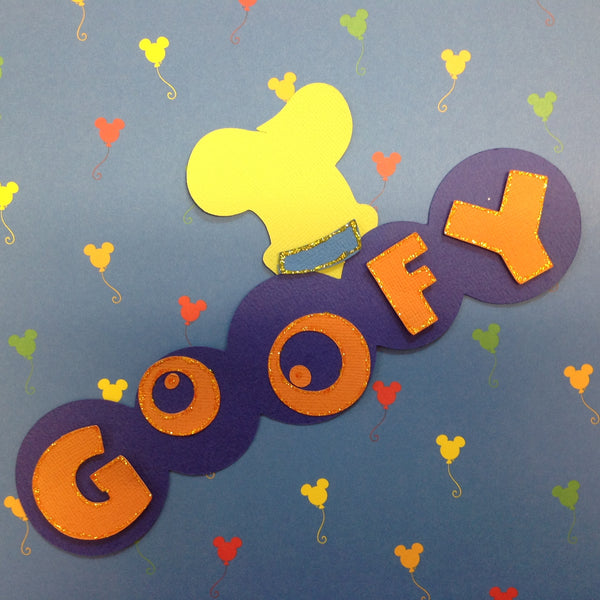 Disney GOOFY BORDER Scrapbook Title ScrapbooksRUs – Scrapbooksrus