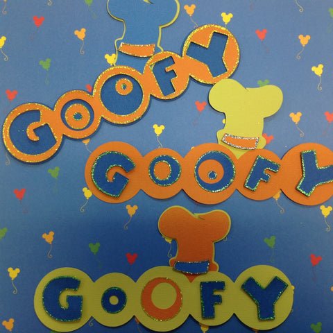 Disney GOOFY BORDER Scrapbook Title ScrapbooksRUs – Scrapbooksrus